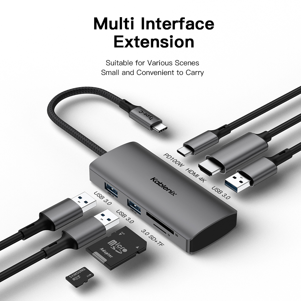 Type C in 7 Port HUB – kablenix